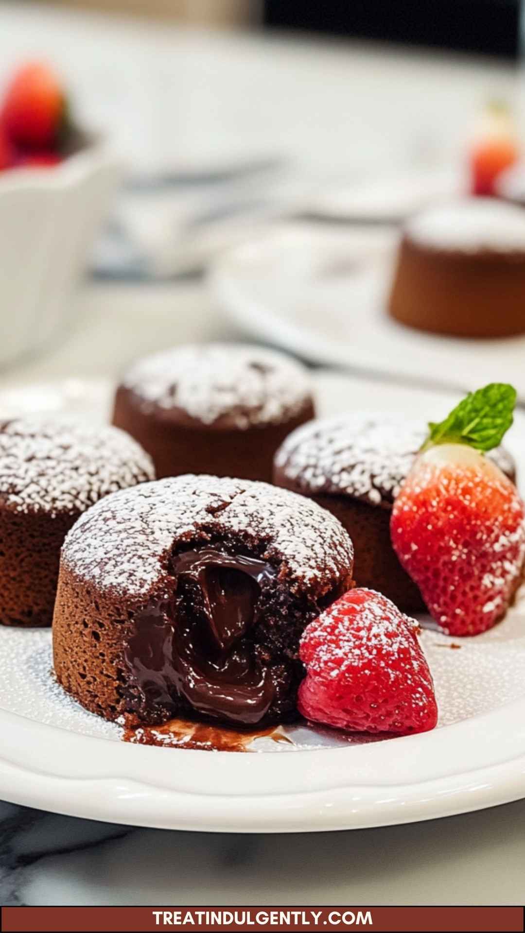 Mini chocolate lava cake recipe - Treat Indulgently
