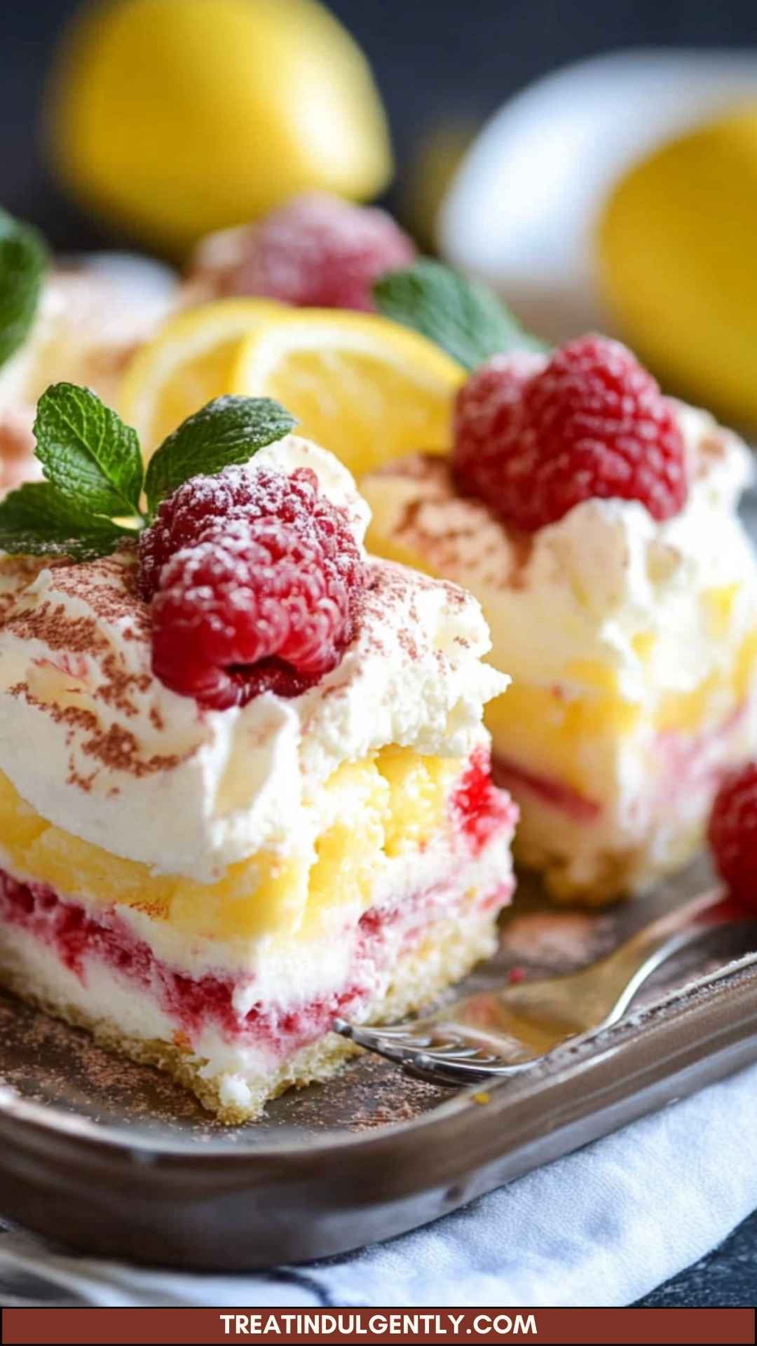 Lemon Raspberry Tiramisu Recipe - Treat Indulgently
