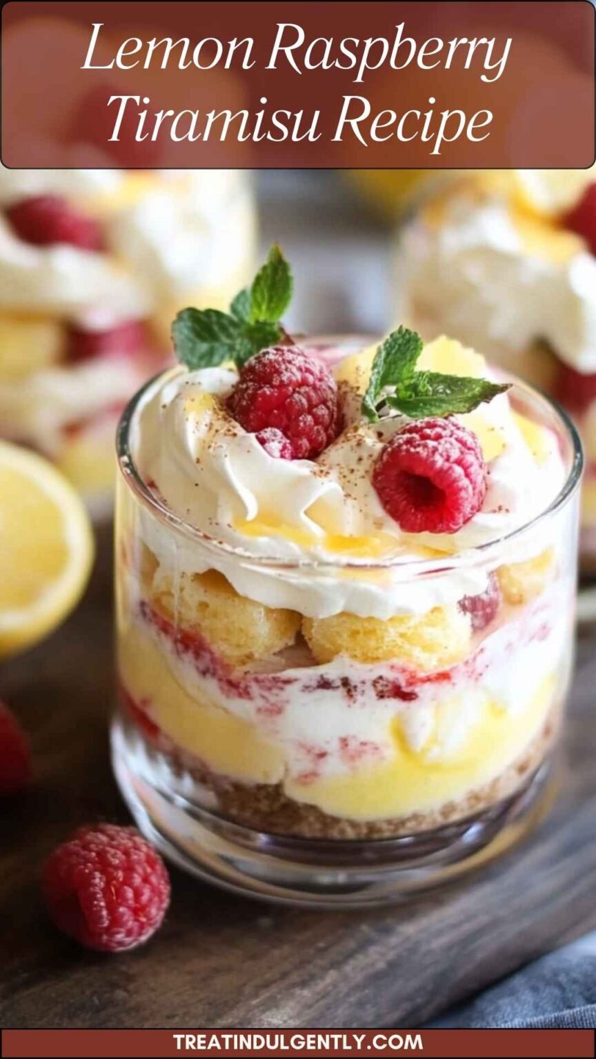 Lemon Raspberry Tiramisu Recipe - Treat Indulgently