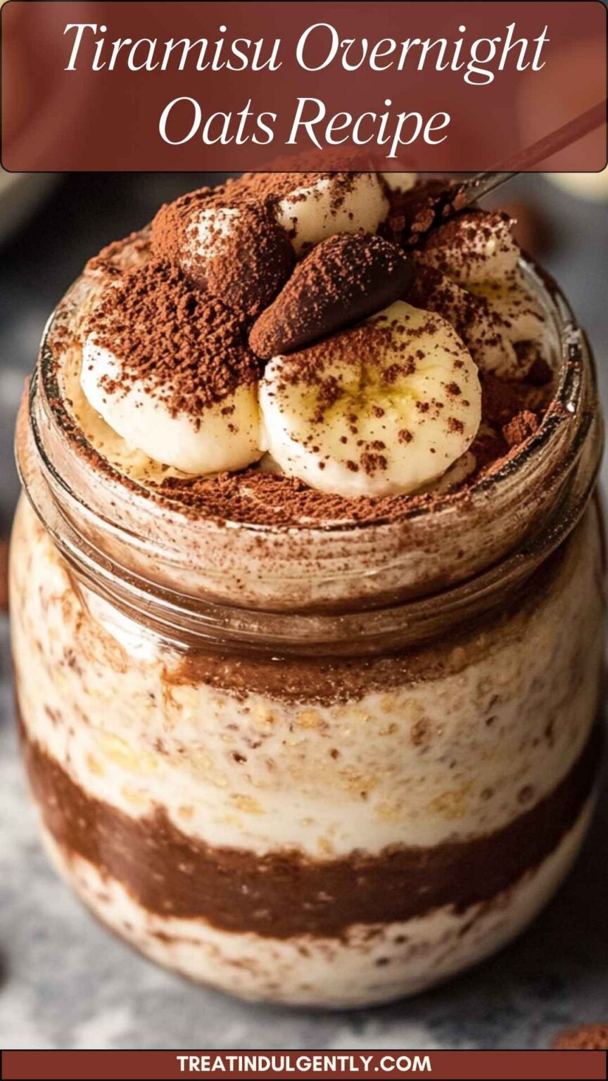 Tiramisu Overnight Oats Recipe - Treat Indulgently