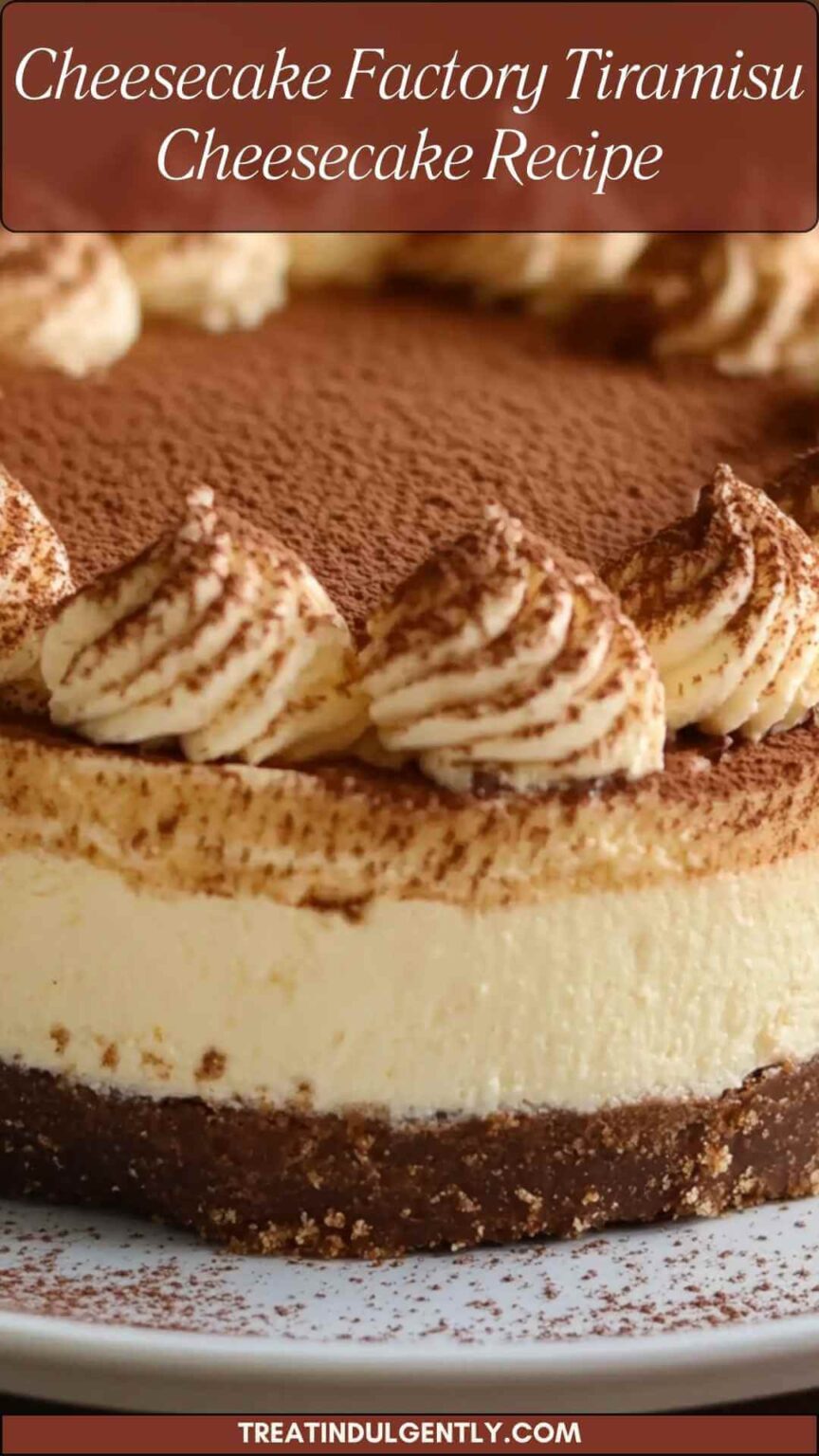 Cheesecake Factory Tiramisu Cheesecake Recipe - Treat Indulgently