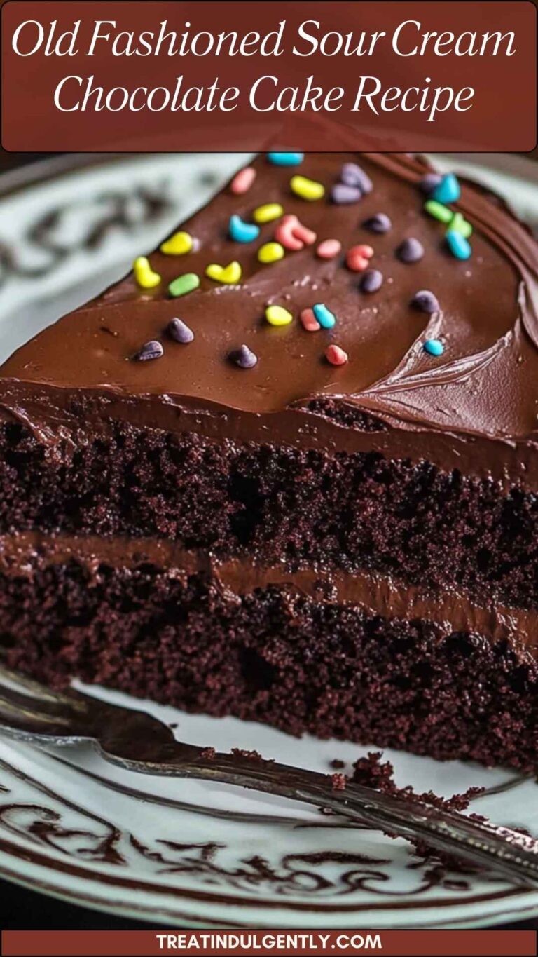 Old Fashioned Sour Cream Chocolate Cake Recipe - Treat Indulgently