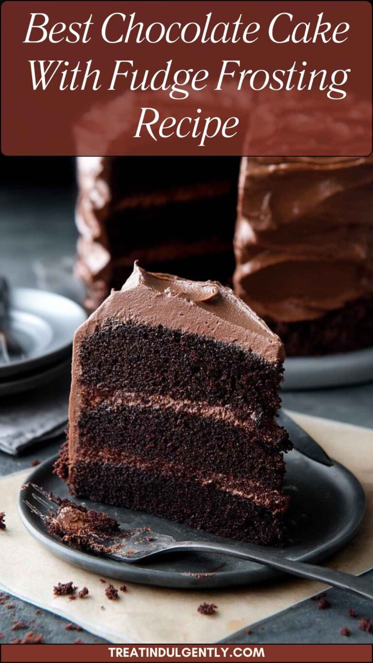 Best Chocolate Cake With Fudge Frosting Recipe - Treat Indulgently