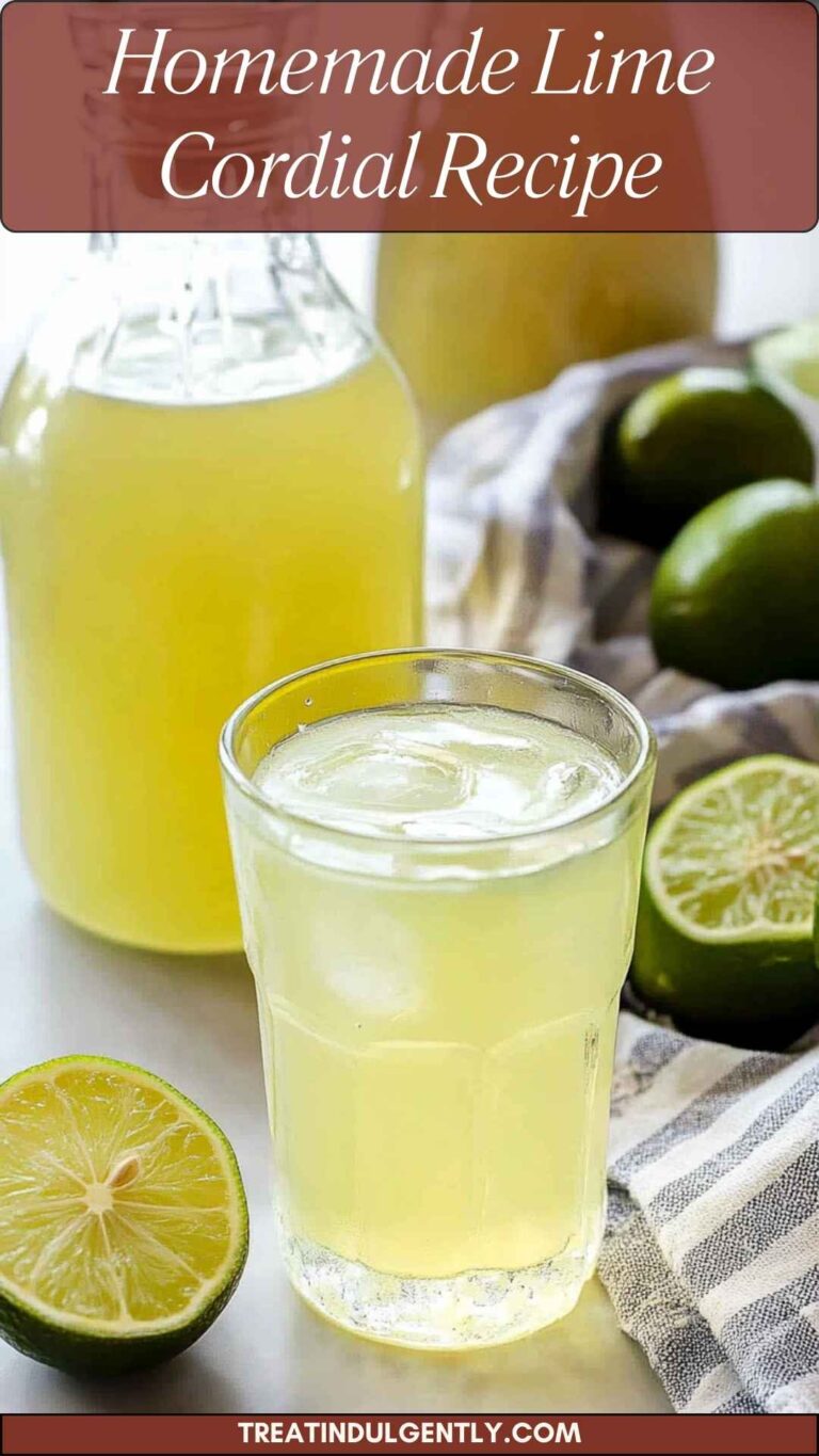 Homemade Lime Cordial Recipe - Treat Indulgently