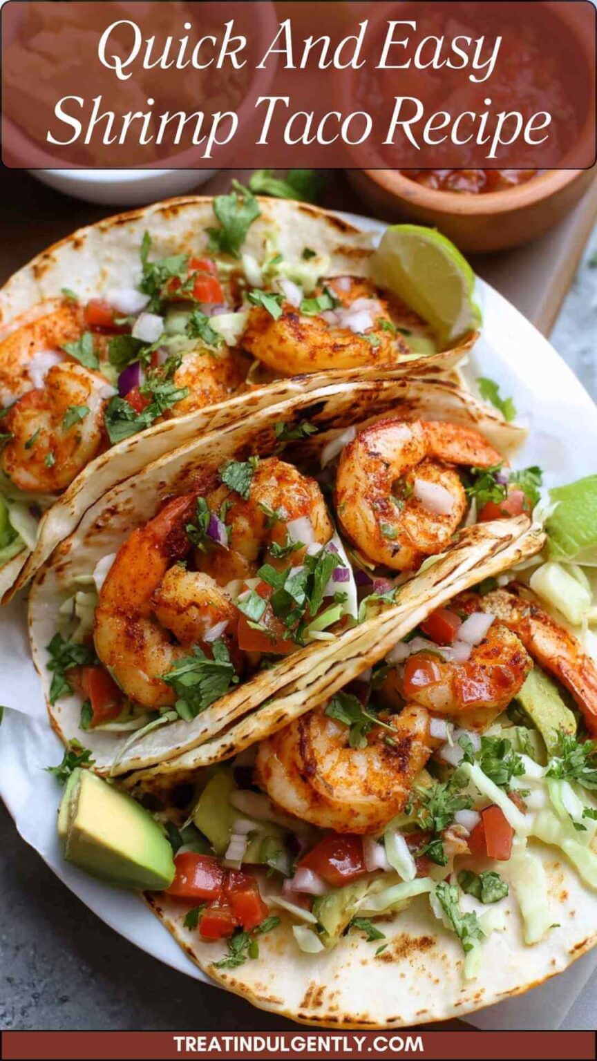 Quick And Easy Shrimp Taco Recipe - Treat Indulgently