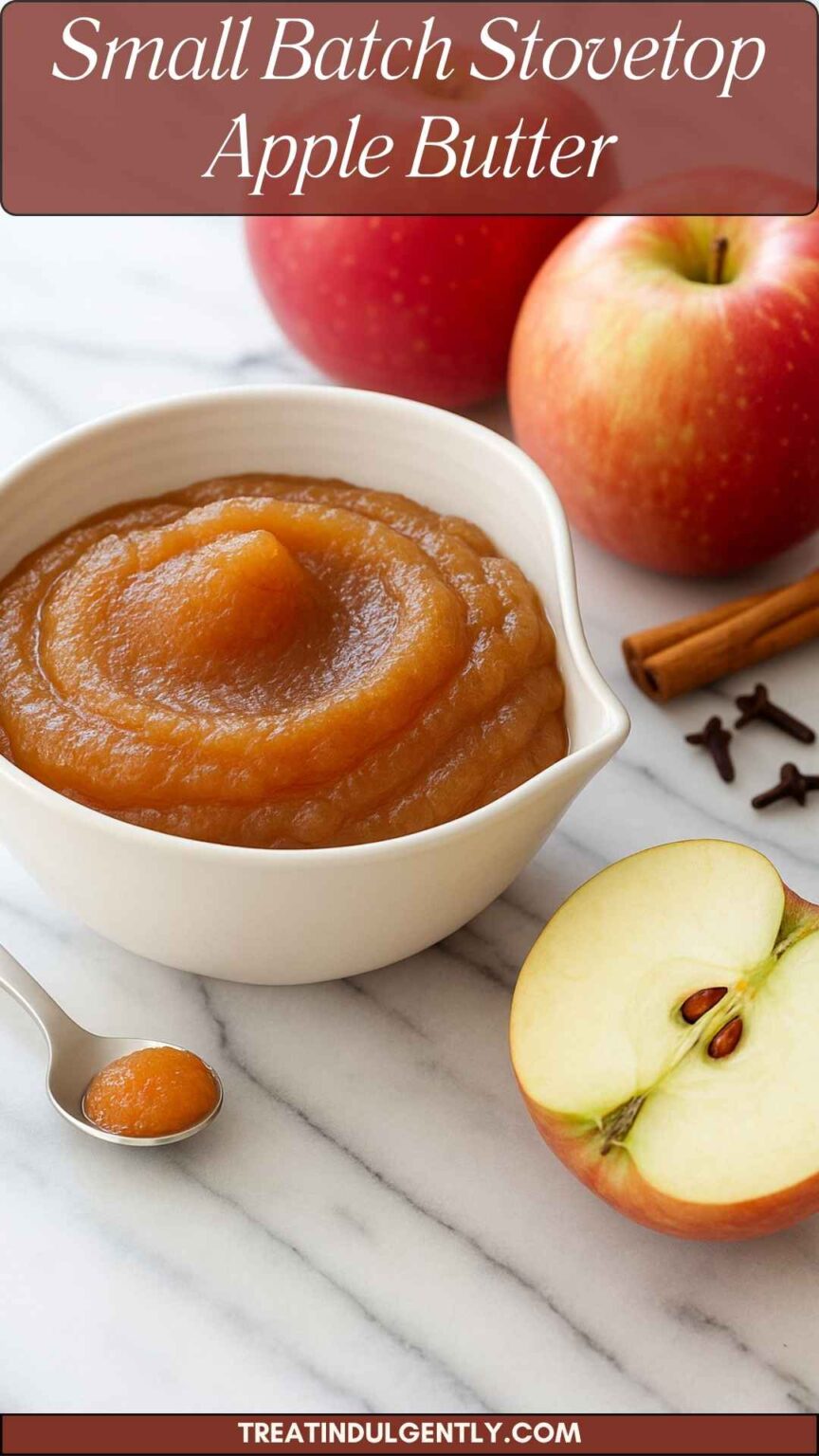 Small Batch Stovetop Apple Butter - Treat Indulgently