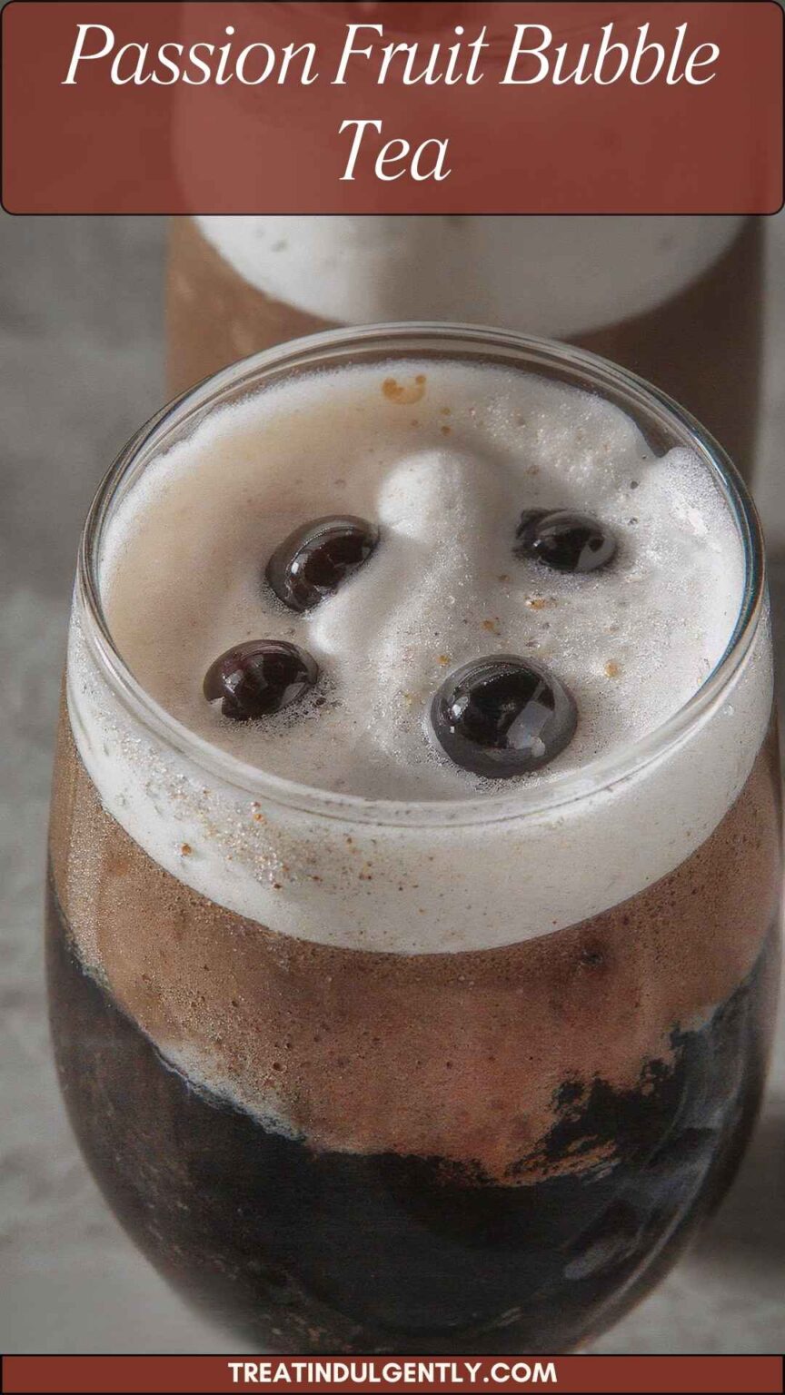 Passion Fruit Bubble Tea - Treat Indulgently