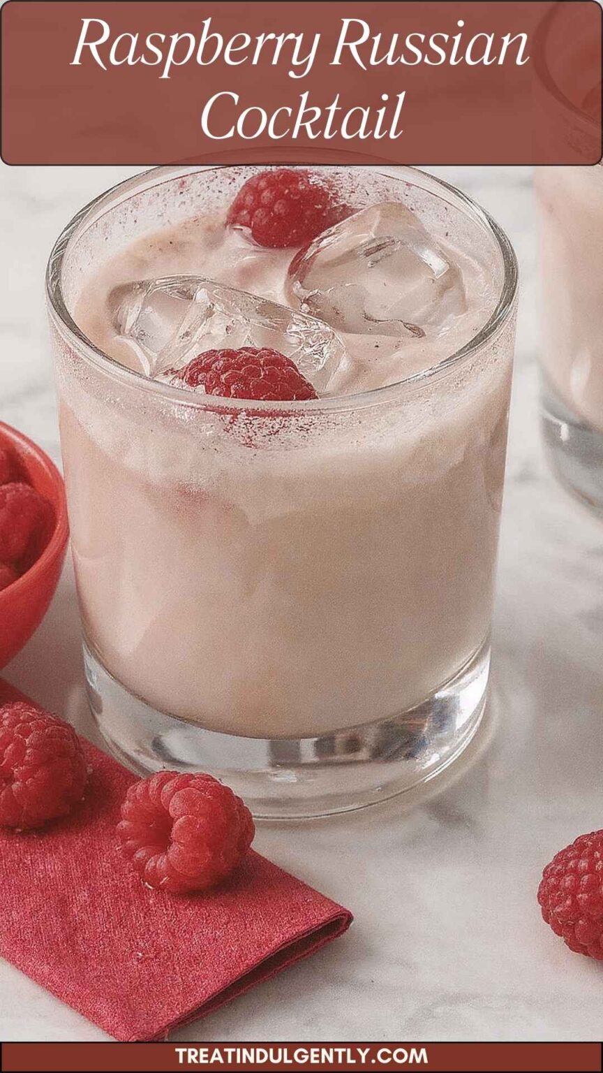 Raspberry Russian Cocktail - Treat Indulgently